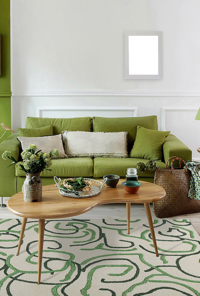 Busy Area Rug Green – MAT Living USA