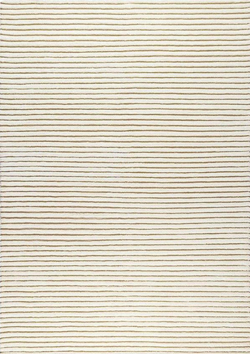 Hand Woven Striated Textured Surface White Area Rug Carpet