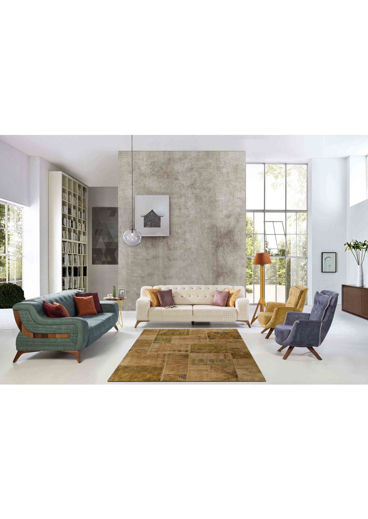 Vintage luxury Traditional Renaissance Sand Area Rug - Mat Living USA