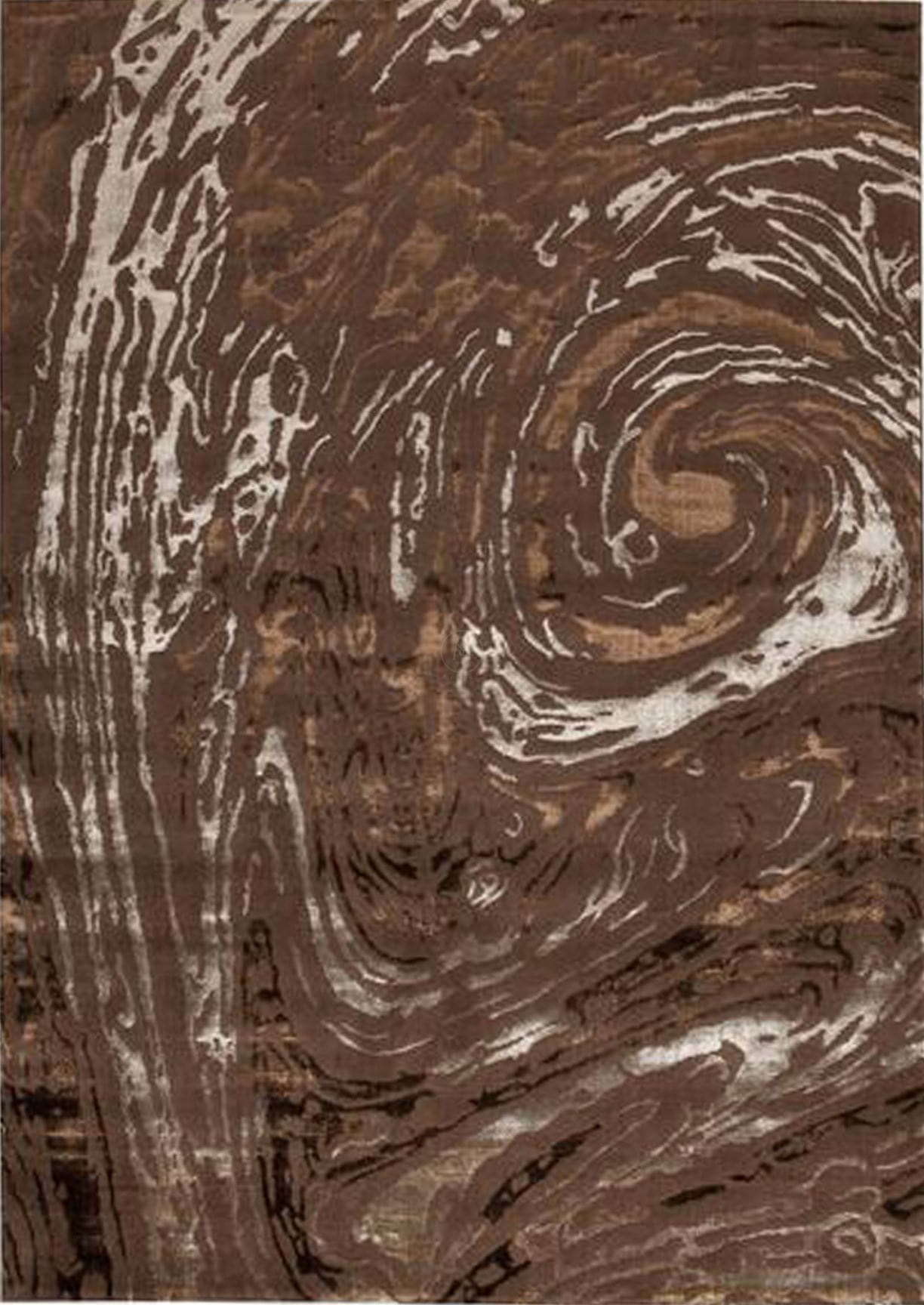 Big Ben Swirl Area Rug Brown, USA – MAT Living