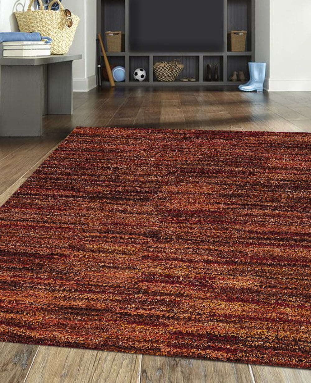 Rust colored rug store